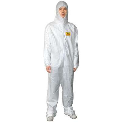 935375-9 Condor Hooded Disposable Coveralls: Microporous Film Laminate ...
