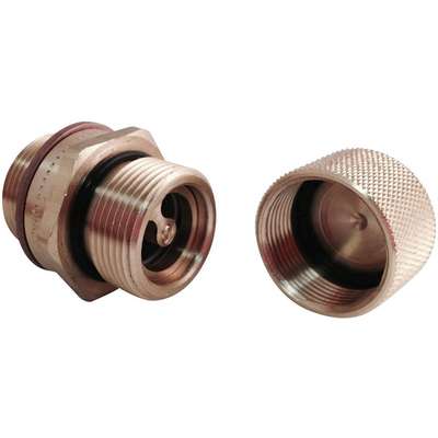 95892 Quick Connect Oil Drain System Plug, Standard Design, Brass, M22 ...