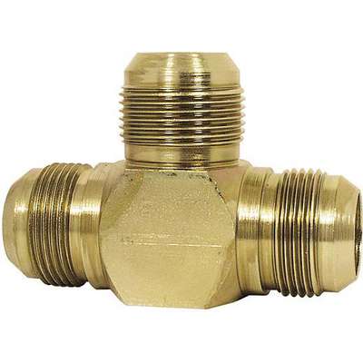 96362 SAE 37° JIC Union Tee, Carbon Steel - AISI/SAE 12L15, 1/4" x 1/4 ...