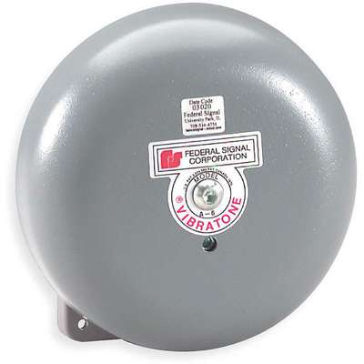 912034-7 Federal Signal Bell, Continuous Sound Pattern, 120VAC Voltage ...