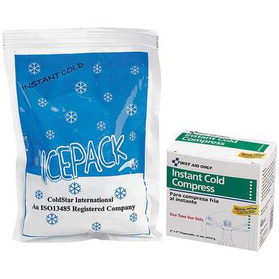 916136-6 First Aid Only Instant Cold Pack: Disposable, White ...