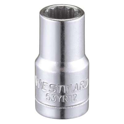 930353-7 Westward Socket, 1/4" Drive Size, 6 mm Socket Size, 12-Point ...