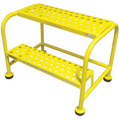 925962 Cotterman Stationary Step: 2 Steps, 20 in Top Step Ht, 26 in ...