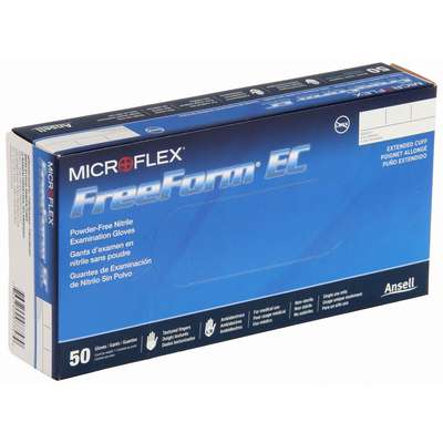 931348-5 Microflex Nitrile, Disposable Gloves, L, Powder-Free, 4.7 mil ...