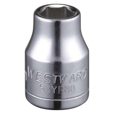 931119-6 Westward Socket, 3/8" Drive Size, 8 mm Socket Size, 6-Point ...