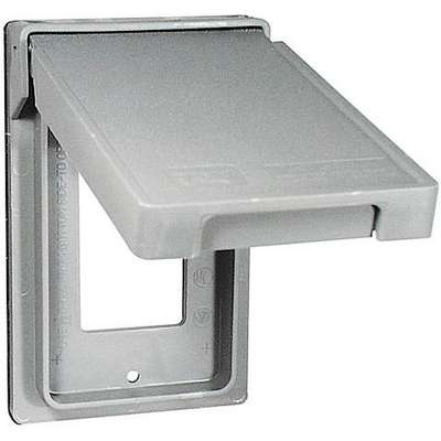71942 Vertical Protective Cover For Wall Socket Gray Plastic | Imperial ...