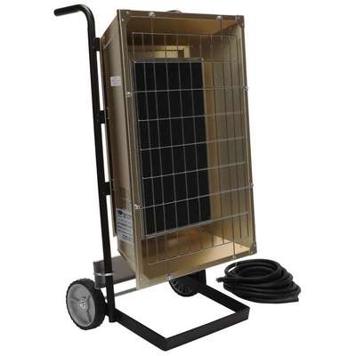 940615-2 Fostoria Portable Infrared Heater, Flat Panel Emitter, w/Cart ...