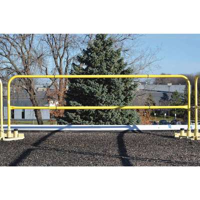 941456 Garlock Safety Systems Guardrail: Yellow Powder Coated Steel, 41 ...