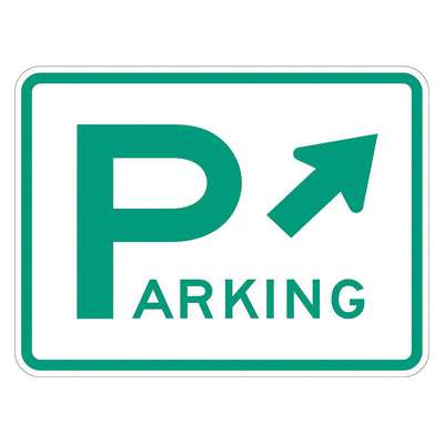 940408 Lyle Parking Sign: 18 in x 24 in Nominal Sign Size, Aluminum, 0. ...