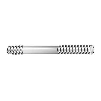 939102-7 Double-End Threaded Stud: Steel, Black Oxide, M8-1.25mm Thread ...