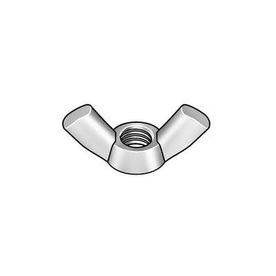935585-8 Wing Nut: M3-0.5 Thread Size, Stainless Steel, 18-8, Plain, 17 ...