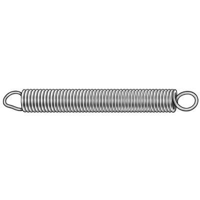 940811-3 Extension Spring: Ultra Precision, High Carbon Steel, 1 1/4 in ...
