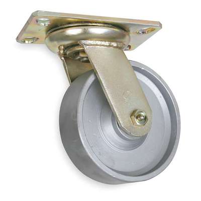 940853 Standard Plate Caster: 8 in Wheel Dia., 1750 lb, 9 1/2 in ...