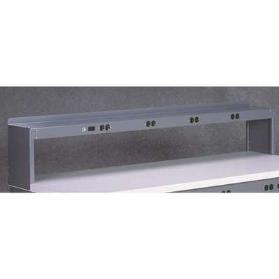 940320-3 Tennsco Electrical Shelf Riser: 72 in Wd, 15 in Dp, 18 in Ht ...