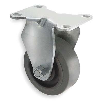 939060-4 Standard Plate Caster: 4 in Wheel Dia., 250 lb, 5 3/16 in ...
