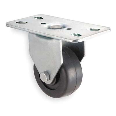 940455-9 Standard Plate Caster: 3 in Wheel Dia., 125 lb, 3 3/4 in ...