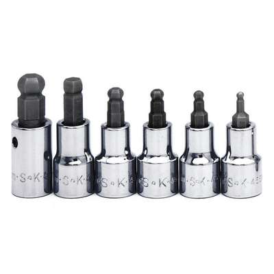 942967-2 Sk Professional Tools Socket Bit Set: 3/8 in Drive Size, 6 ...