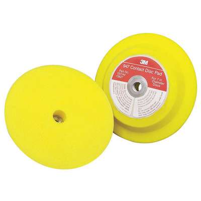 940698-4 3M Disc Backup Pad: 7 in Disc Dia, Hook-and-Loop, 6,000 RPM ...