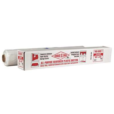 941203-9 Polar Plastics Construction Film: Std Duty, 4 mil Thick, 20 ft ...