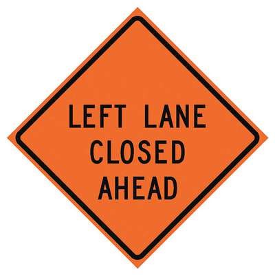 936938-9 Eastern Metal Signs And Safety Lane Closed Traffic Sign, Sign ...