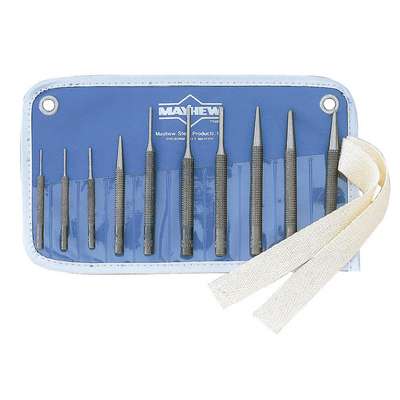 940713-1 Mayhew Select Combination Punch Set: 4 in Overall Lg, 10 ...