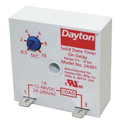 940872-2 Dayton Single Function Encapsulated Timing Relay: Single ...