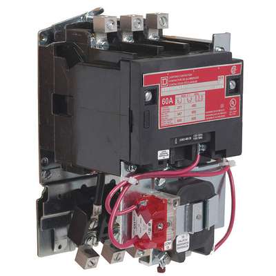 939819-9 Square D Lighting Magnetic Contactor: 3 Poles, 120V AC, 60 A ...