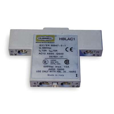 936224 Hubbell Wiring Device-Kellems Break After Break, NO/NC Auxiliary ...