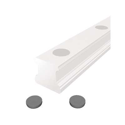 936654-4 Profile Rail Plastic Plugs: 500 Series, 8 Outside Dia. (mm ...