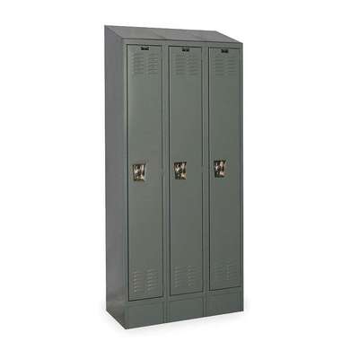945128-7 Hallowell Wardrobe Locker: 36 in x 12 in x 78 in, Louvered, 1 ...