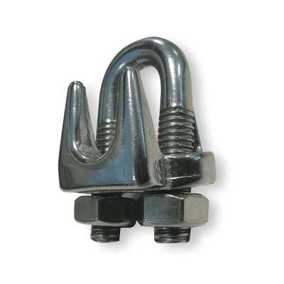 938294-6 Wire Rope Clip: U-Bolt, 304 Stainless Steel, For 3/8 in Wire ...