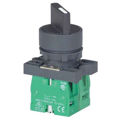 939457-2 Dayton Non-Illuminated Selector Switch: 22 mm Size, 3 Position ...