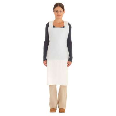 935143-5 Ansell Chemical Resistant Bib Apron, Universal, White ...