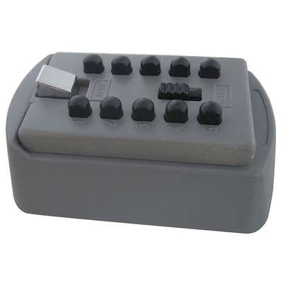 940437-2 Lock Box: Surface, Push Button, 2 Key Capacity, Zinc Alloy ...