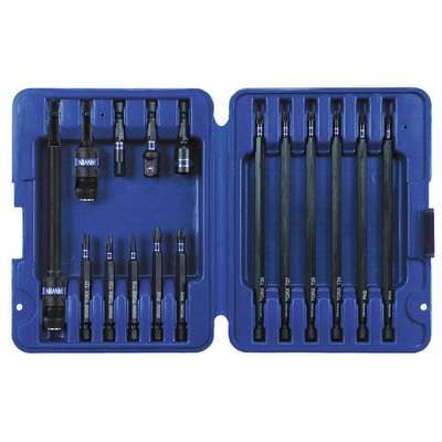 936070-8 Irwin Bit Set: Bit Set, 16 No. of Pieces, 1/4 in Hex Shank ...