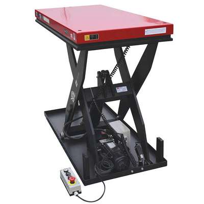 937601-7 Dayton Stationary Scissor Lift Table, 2,000 lb Load Capacity ...
