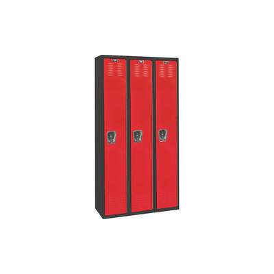 938194-7 Hallowell Wardrobe Locker: 36 in x 18 in x 72 in, Louvered, 1 ...