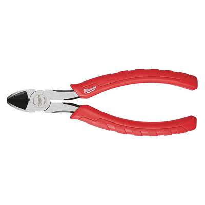 940353-6 Milwaukee Diagonal Cutting Plier: Flush, Straight, 3/4 in Jaw ...
