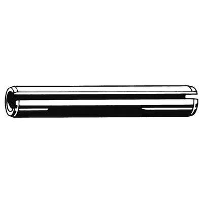 940542-4 Spring Pin: Slotted, Steel, Spring Steel, Plain, 12 mm Outside ...