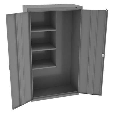 940043-9 Storage Cabinet: 36 in x 18 in x 64 in, 3 Fixed Shelves, Swing ...