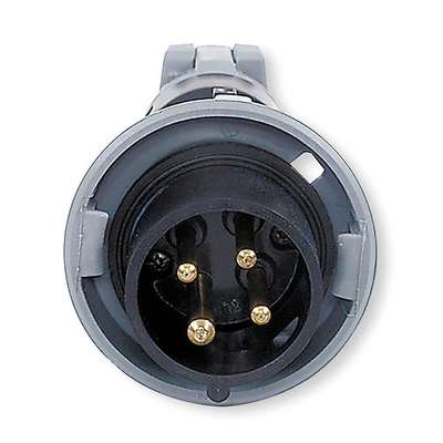 941008-2 Hubbell IEC Pin and Sleeve Plug: 100 A, 600V AC, IEC Grounding ...