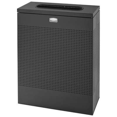 941985-1 Rubbermaid Fire-Resistant Trash Can: Steel, Flat with Top ...