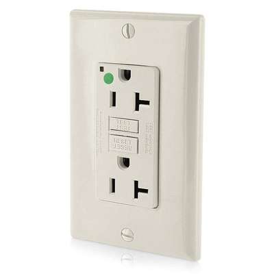 940657-3 Leviton GFI Receptacle: Decorator Duplex, 5-20R, 20 A, 125V AC ...