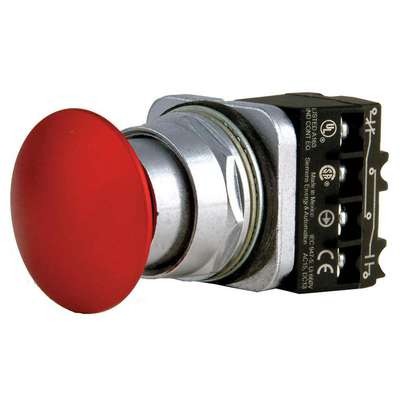 939818-6 Non-Illuminated Push Button: 30 mm Size, Maintained Push ...