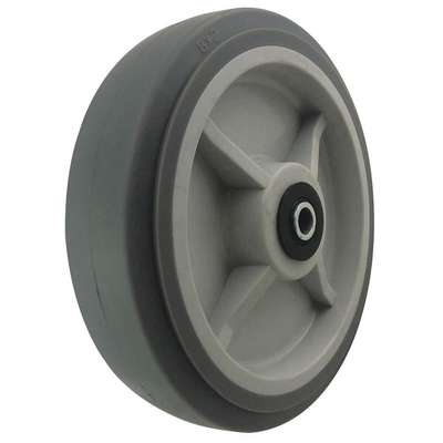 938664-4 Nonmarking Rubber Tread on Plastic Core Wheel: 8 in Wheel Dia ...