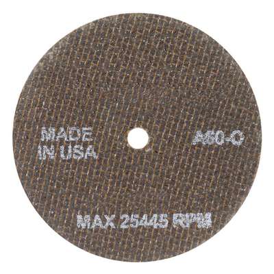 935637 3", Type 1 Aluminum Oxide Abrasive Cut-Off Wheel, 1/4" Arbor ...