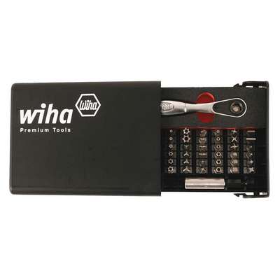 938995-2 Wiha Tools Multi-Bit Screwdriver: 37 Tips, 6 1/2 in Overall Lg ...