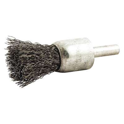 940126-9 End Brush: 3/4 in Brush Dia., 1/4 in Abrasive Shank Size, 0. ...