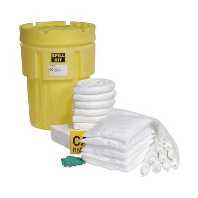 940846-3 Spill Kit: 44 gal Volume Absorbed Per Kit, (2) Pr of Gloves ...