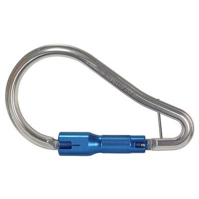 937407-6 Falltech Carabiner, Pear Carabiner Shape, Silver, 5,000 lb ...